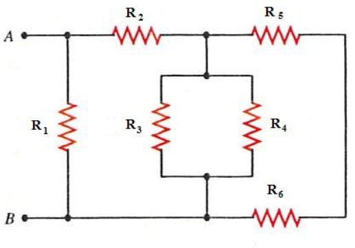 Solved Determine the equivalent resistance between the | Chegg.com