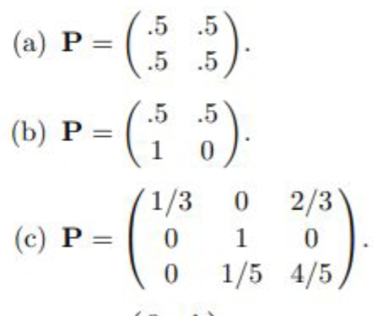 Solved For each of the following matrices determine:a) If it | Chegg.com