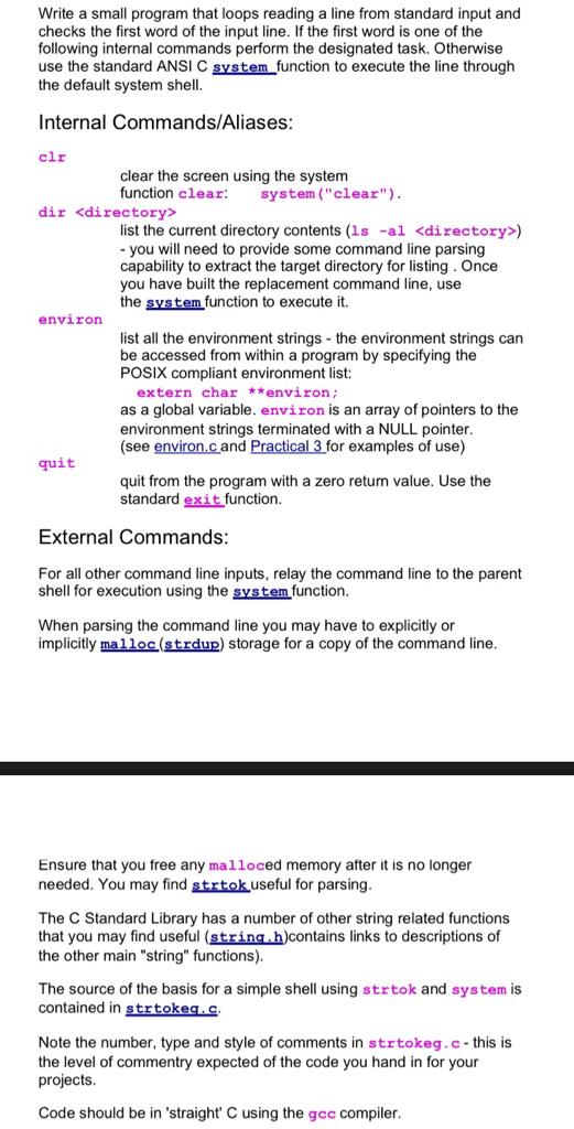 Solved Write a small program that loops reading a line from | Chegg.com