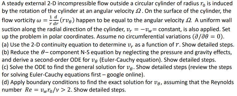 Please help with Viscous Fluid Flow homework. (You | Chegg.com
