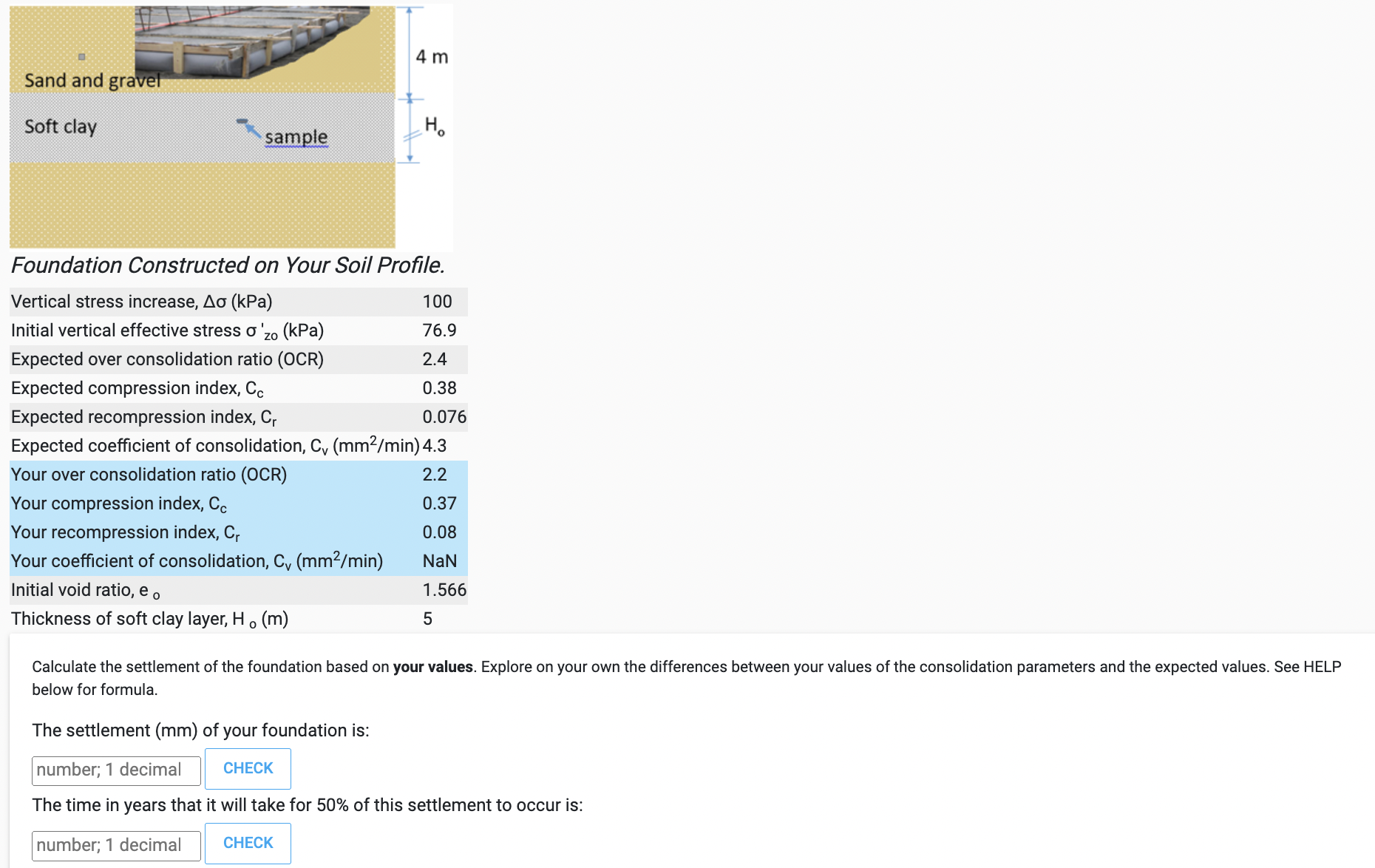 Solved foundation Constructed on Your Soil | Chegg.com
