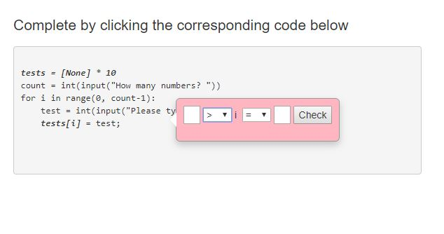 Solved Drop down box includes operators , =, and =. | Chegg.com
