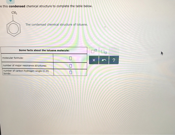 Solved e this condensed chemical structure to complete the | Chegg.com
