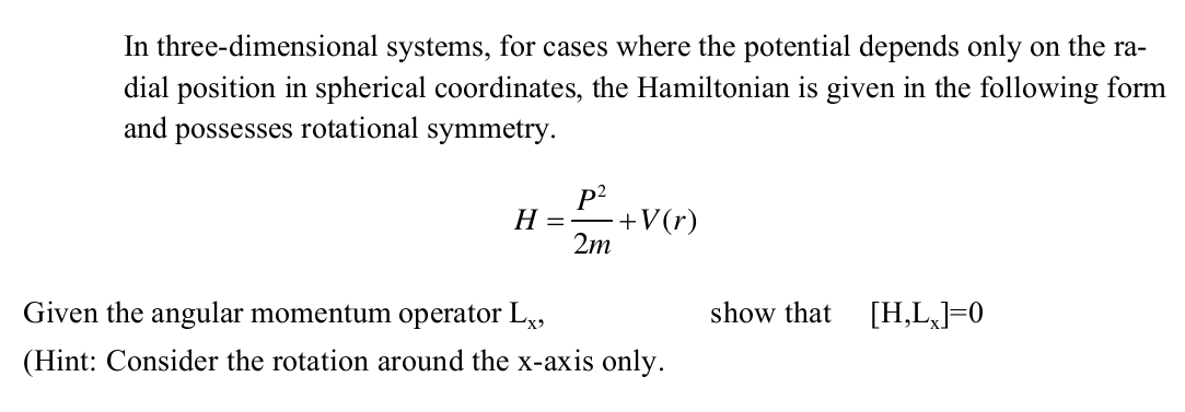 Solved In three-dimensional systems, for cases where the | Chegg.com