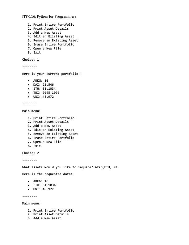 Solved How do I complete this Portfolio Tracker Program in | Chegg.com