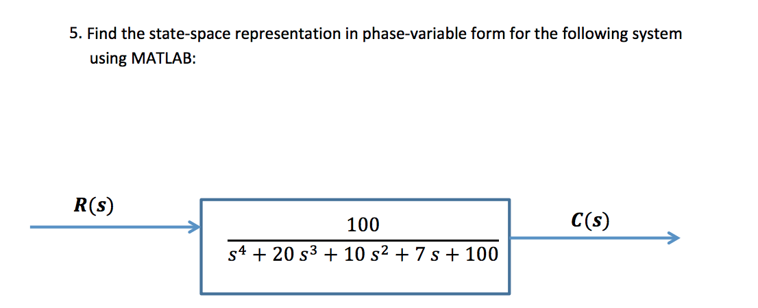 Solved 5. Find the state-space representation in | Chegg.com