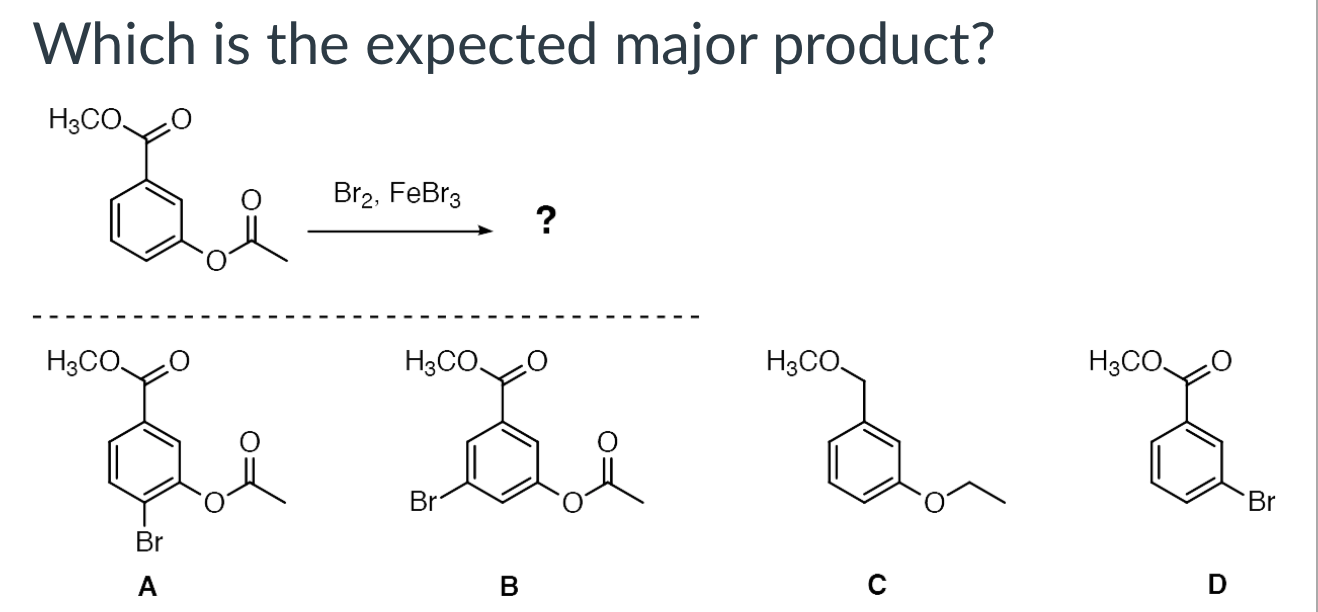 Solved Which is the expected major product? HNO3, H2SO4 ? | Chegg.com