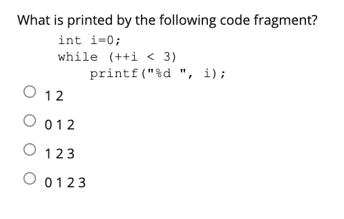 Solved What is printed by the following code fragment? int | Chegg.com