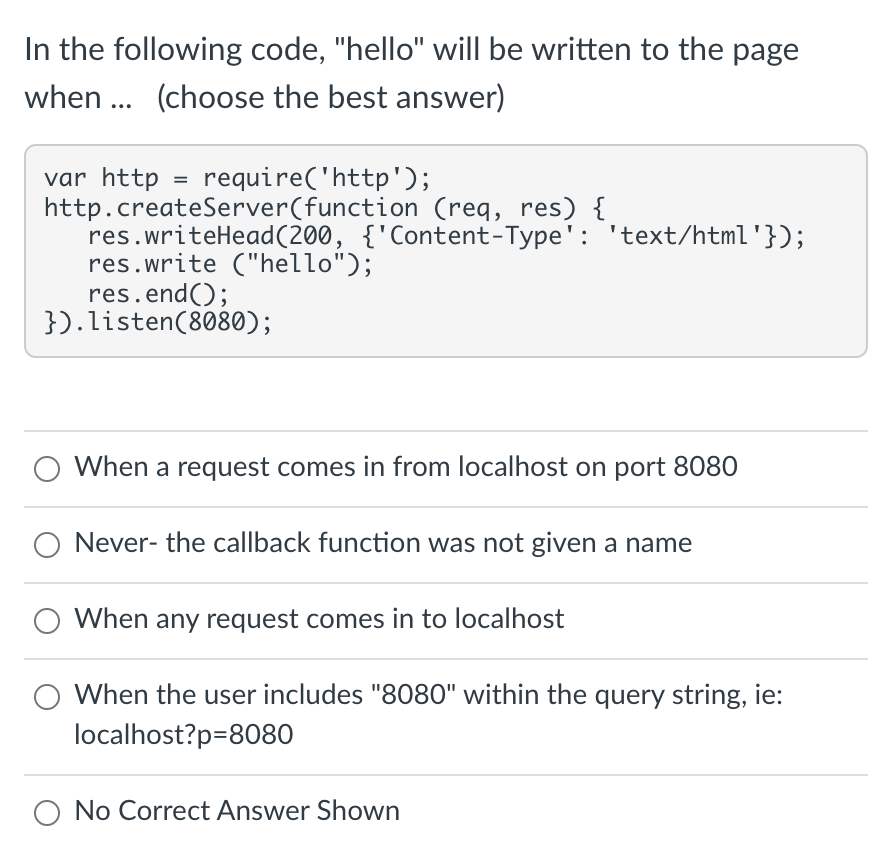 Solved In the following code, "hello" will be written to the | Chegg.com