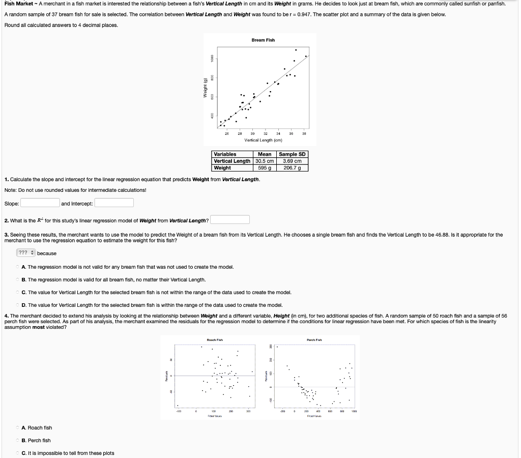 Solved Fish Market ~ A merchant in a fish market is | Chegg.com