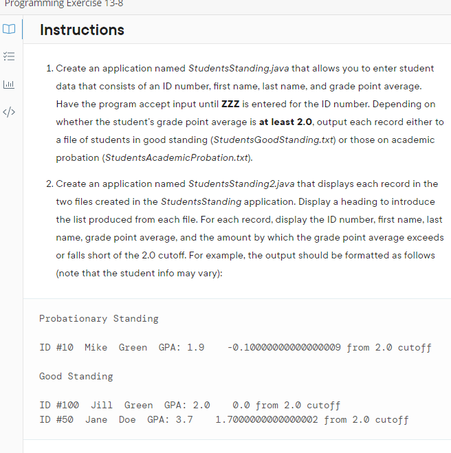 Solved Programming Exercise 13-8 Instructions LILI 1. | Chegg.com