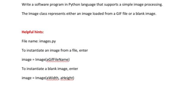 Solved Write a software program in Python language that | Chegg.com