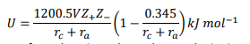 Solved An accurate estimation of the lattice energy can be | Chegg.com