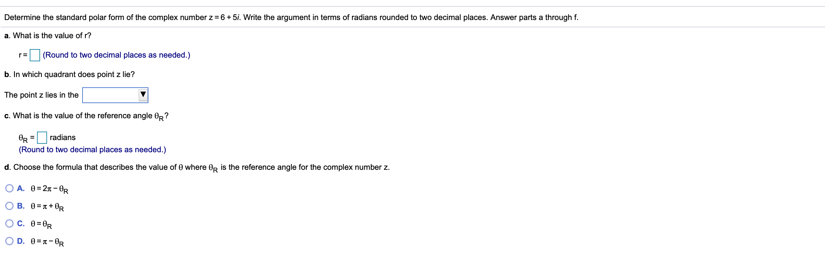 Solved Determine the standard polar form of the complex | Chegg.com