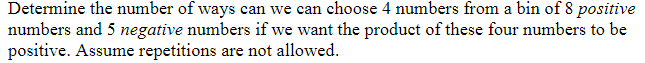 Solved Determine the number of ways can we can choose 4 | Chegg.com