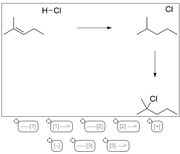 Solved Use the markers to show the mechanism arrows for the | Chegg.com