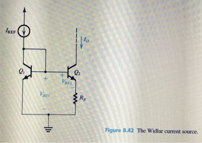 Solved D 8.91 Design three Widlar current sources, each | Chegg.com