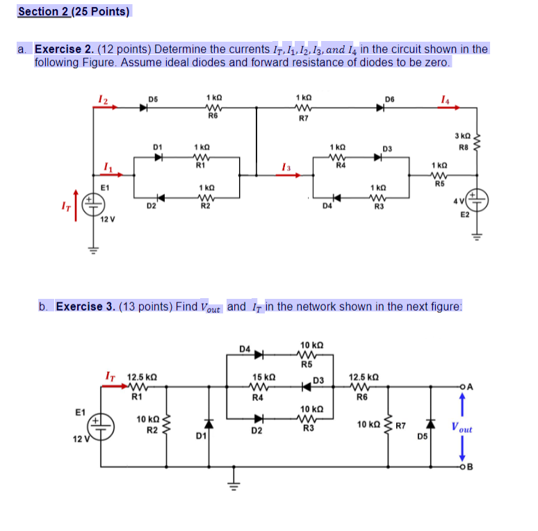 Solved Section 2 (25 ﻿Points)a. ﻿Exercise 2. (12 ﻿points) | Chegg.com