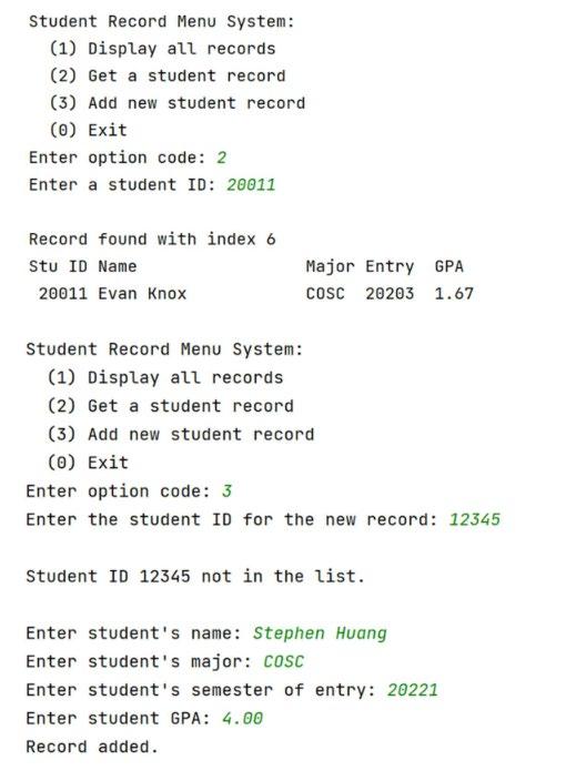 Solved [1] You will build a student data management system | Chegg.com