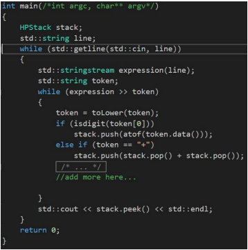 Solved C++ 4 Tasks required to emulate calculations on a | Chegg.com