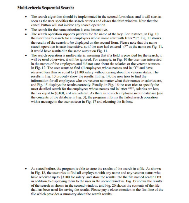 Solved Multi Criteria Sequential Search The Search 