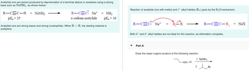 Solved Acetylide ions are anions produced by deprotonation | Chegg.com