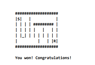 Objectives • Make a simple, text-based, console Maze | Chegg.com
