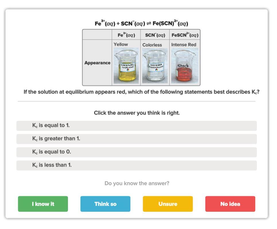 Solved Fe*(aq) + SCN (aq) = Fe(SCN)**(aq) Fes(aq) SCN" (aq) | Chegg.com
