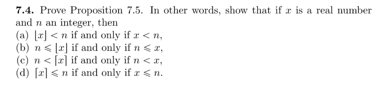 Solved 7.4. Prove Proposition 7.5. In other words, show that | Chegg.com
