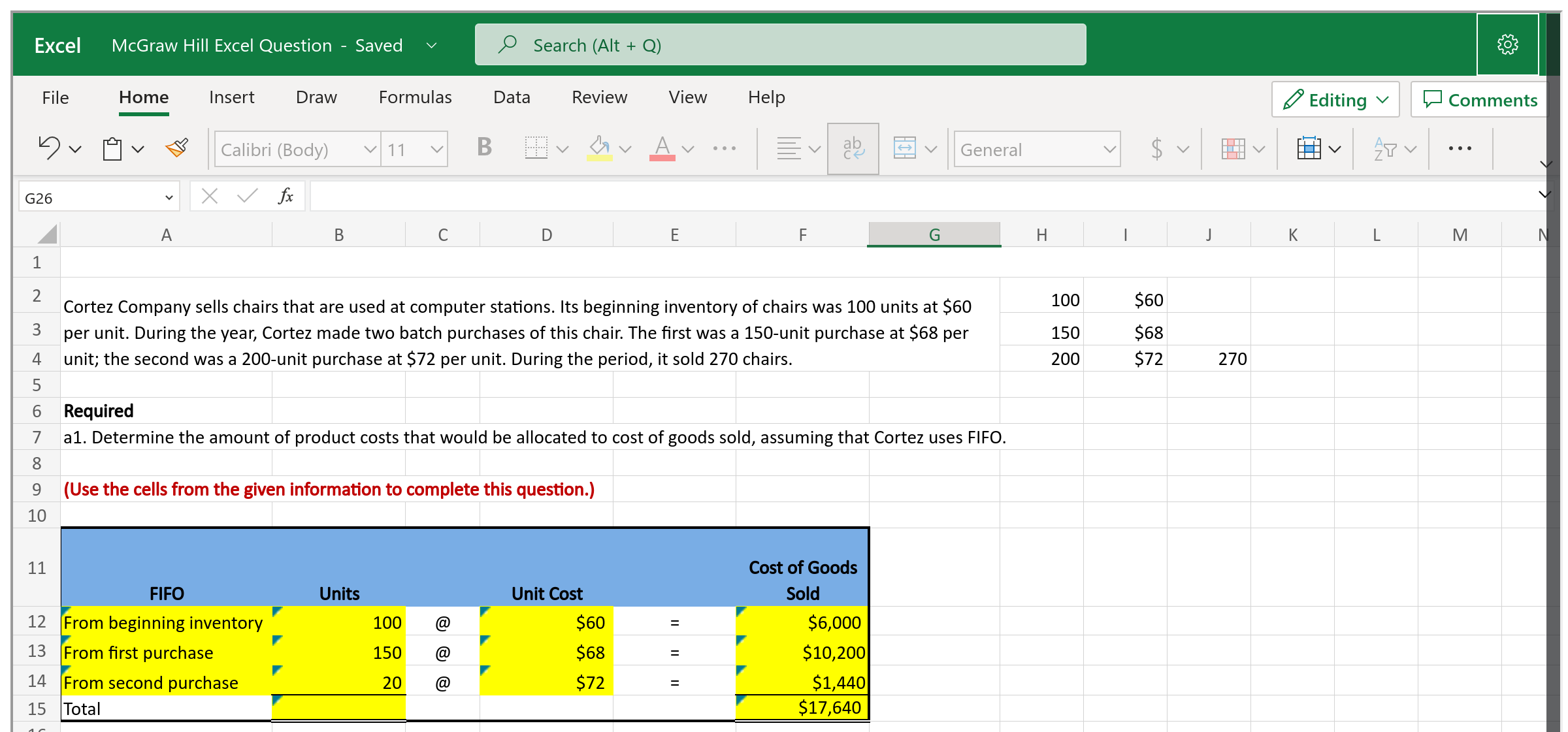 Solved a2. Determine the amount of product costs that | Chegg.com