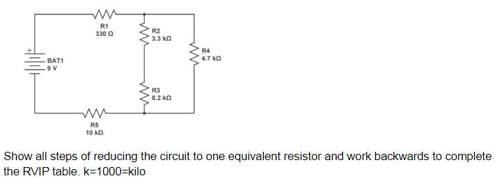 Solved Show all steps of reducing the circuit to one | Chegg.com