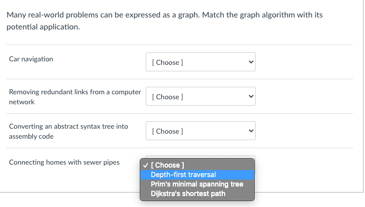 Solved Many real-world problems can be expressed as a graph. | Chegg.com
