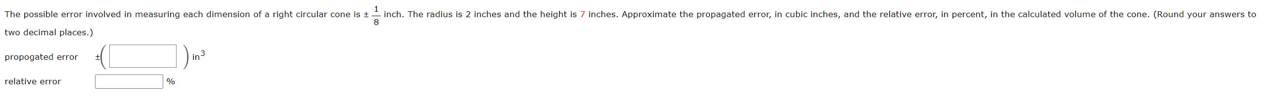 Solved 1 The possible error involved in measuring each | Chegg.com