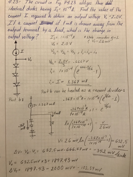 Solved 4.23 the circuit in fig. P4.23 utilizes three | Chegg.com