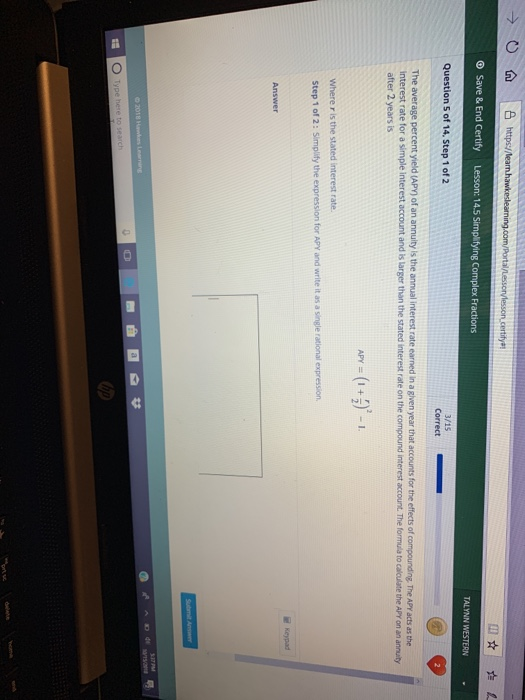 Solved → O Gù ǐ凸https:/Nea O Save & End Certify Lesson: 14.5 | Chegg.com
