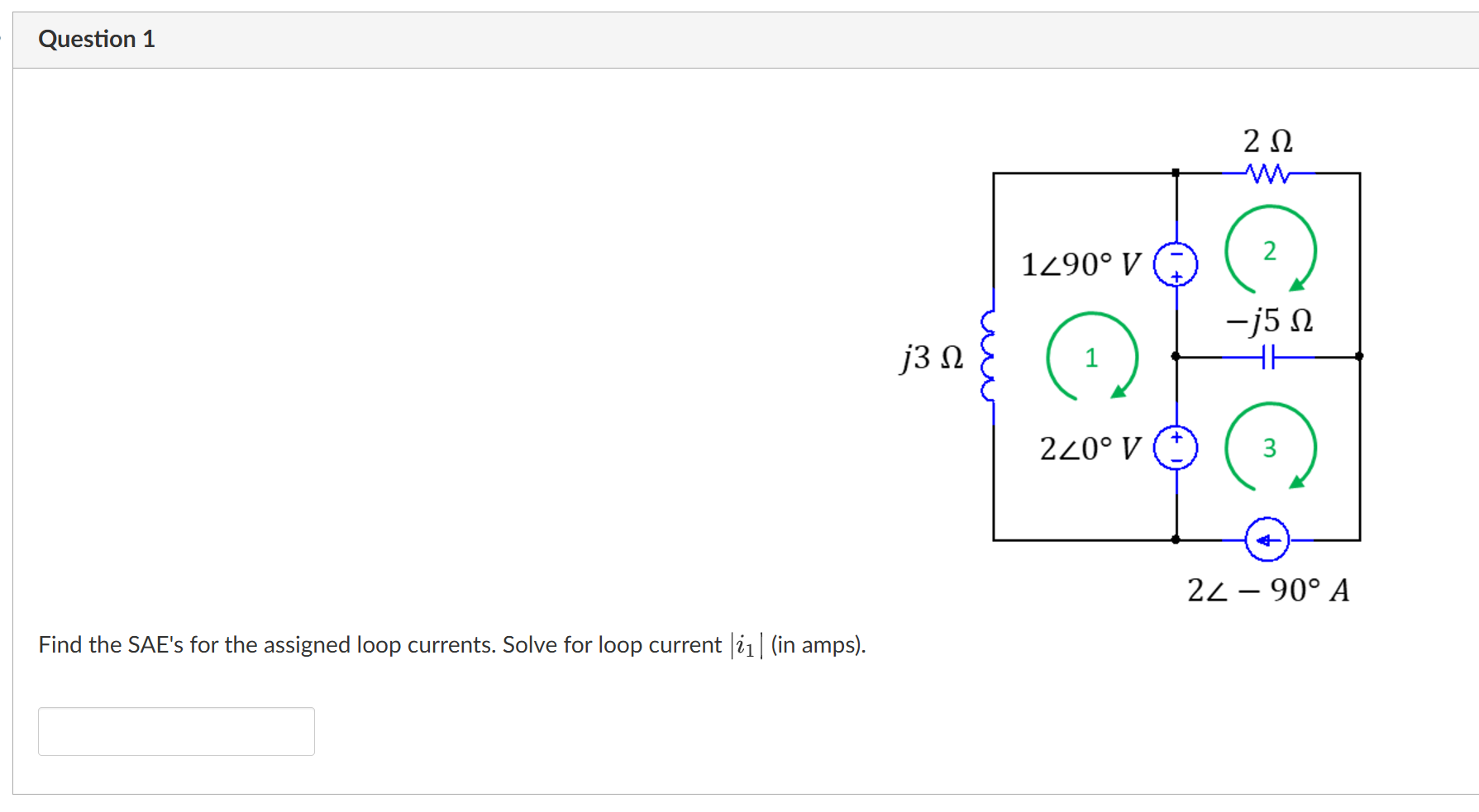 Solved by an EXPERT Question 1Find the SAE's for the assigned loop | Chegg.com