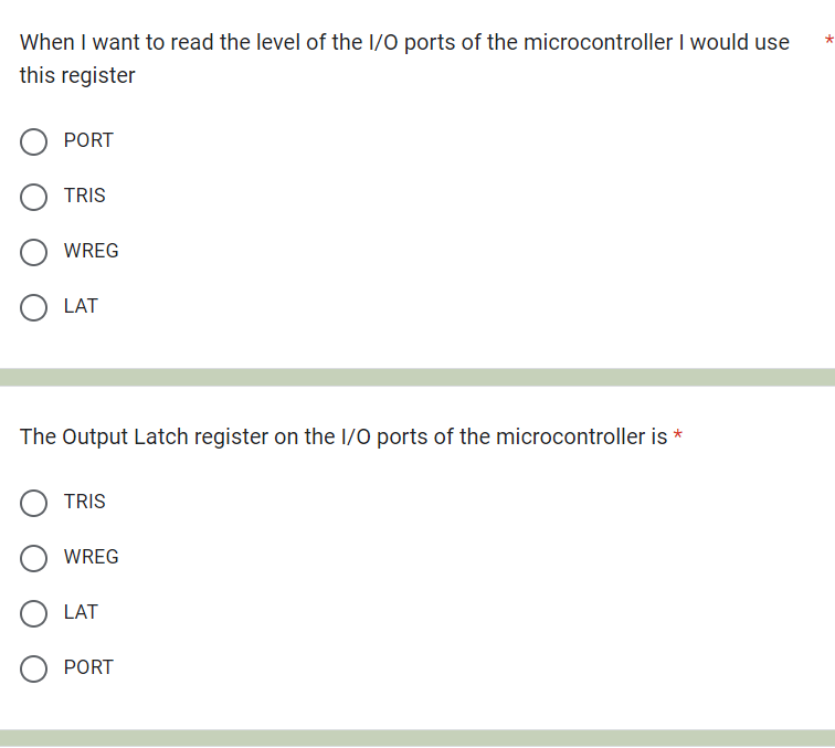 Solved When I want to read the level of the I/O ports of the | Chegg.com