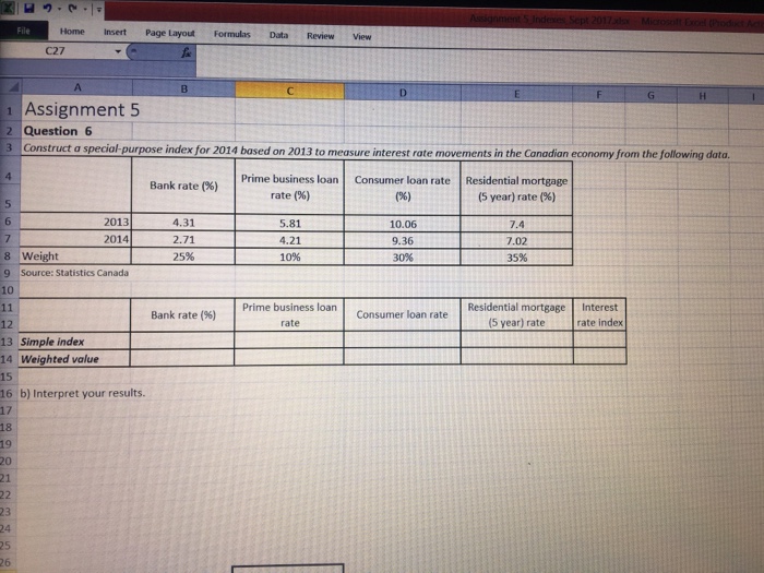 Solved File Home Insert Page Layout Formulas Data Review | Chegg.com