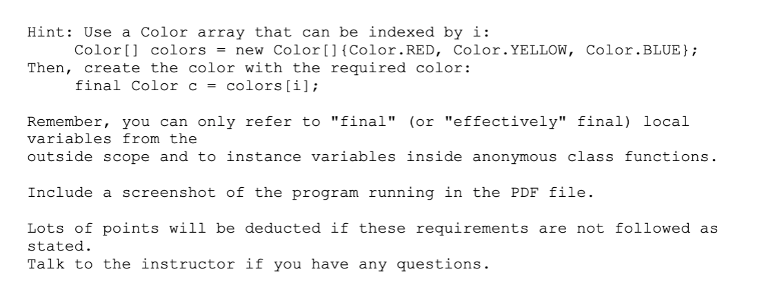 Solved 4.2. Design and write a program that displays a frame | Chegg.com