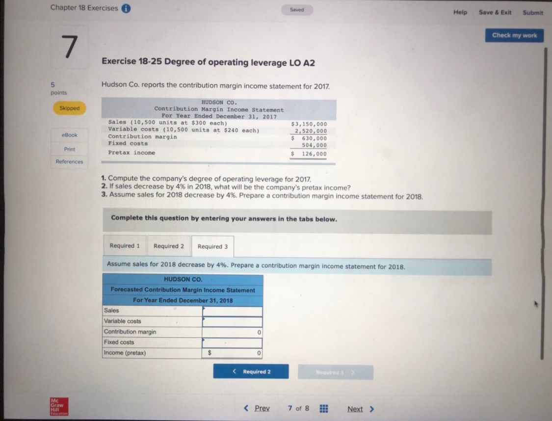 Solved: Chapter 18 Exercises Saved Help Save & Exit Submit... | Chegg.com
