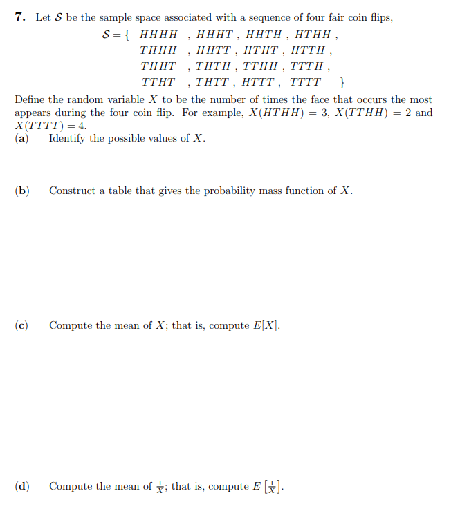 Solved 1 1 1 9 1 + 7. Let S be the sample space associated | Chegg.com