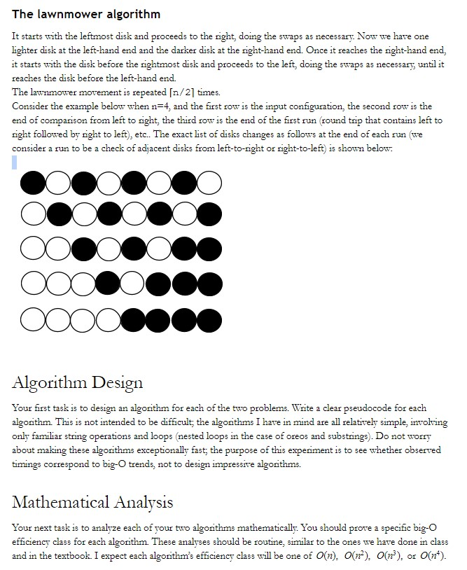 O 00.000 The alternating disks problem is: Input: a | Chegg.com