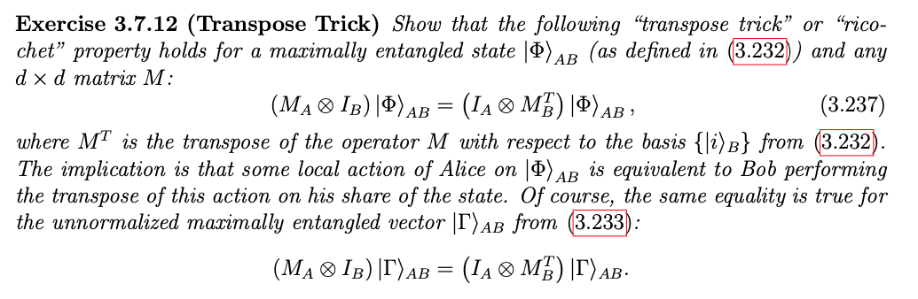 Solved Exercise 3.7.12 (Transpose Trick) Show that the | Chegg.com