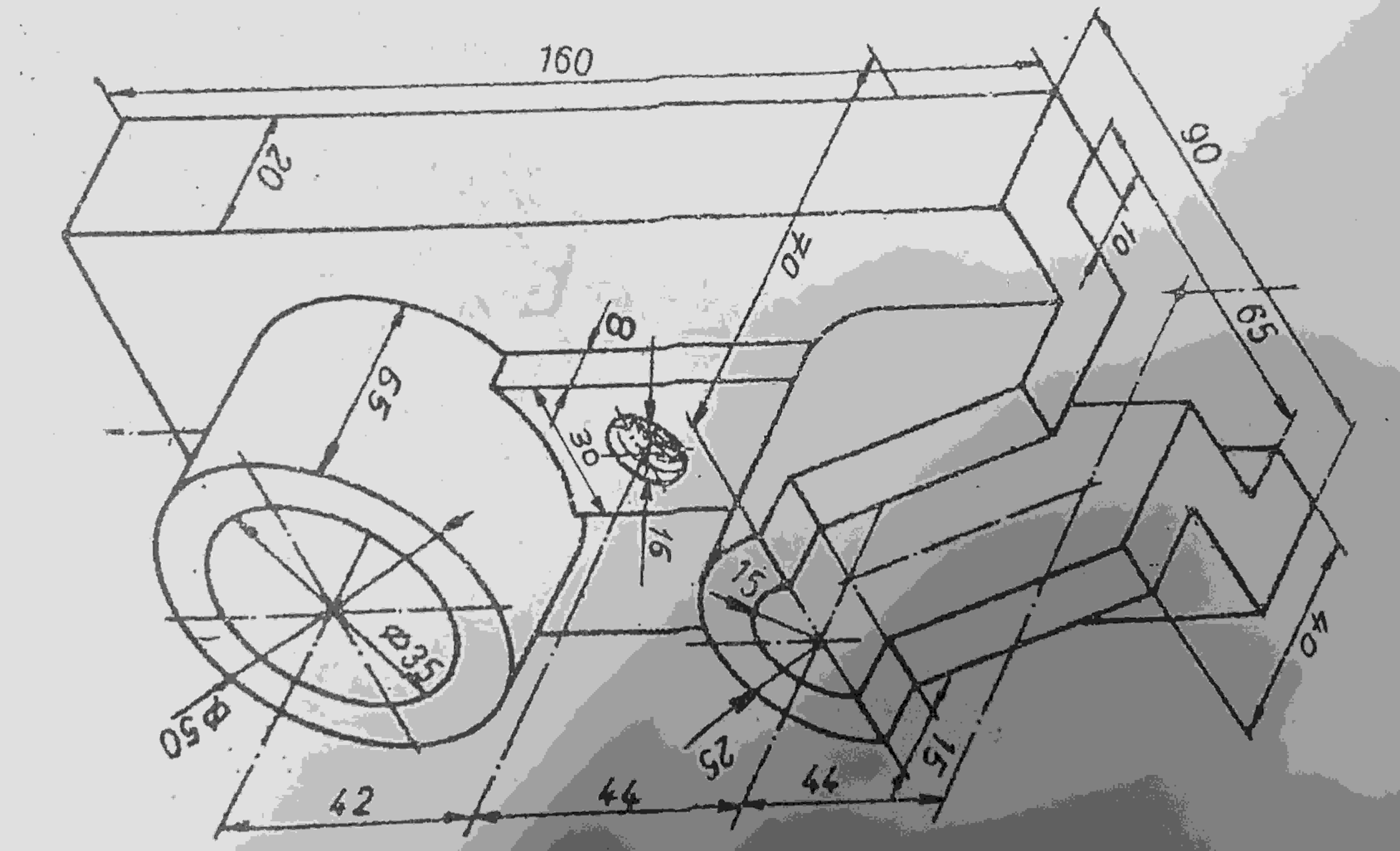 Solved draw the front left and top viewsA | Chegg.com