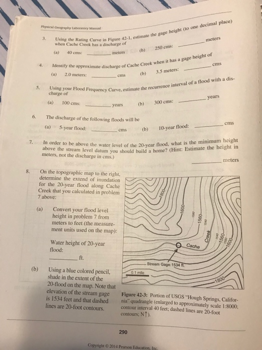 Solved EXERCISE 42 Flood Recurrence Intervals Objective: To | Chegg.com