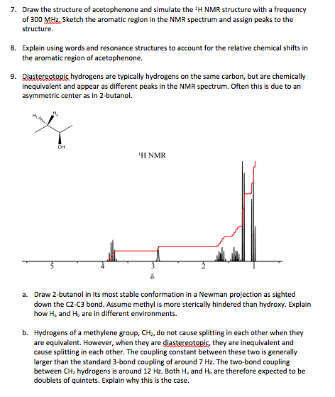 Solved 7. Draw the structure of acetophenone and simulate | Chegg.com