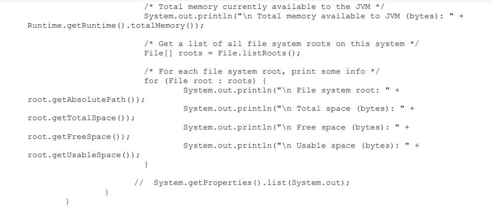Solved import java.io.File; class GetProperties public | Chegg.com