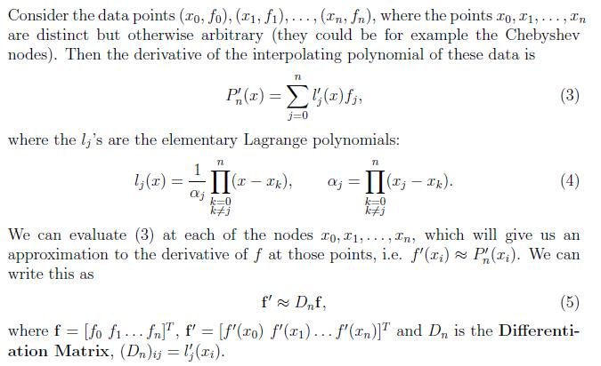 Solved Consider the data points (x0; f0); (x1; f1); : : : ; | Chegg.com