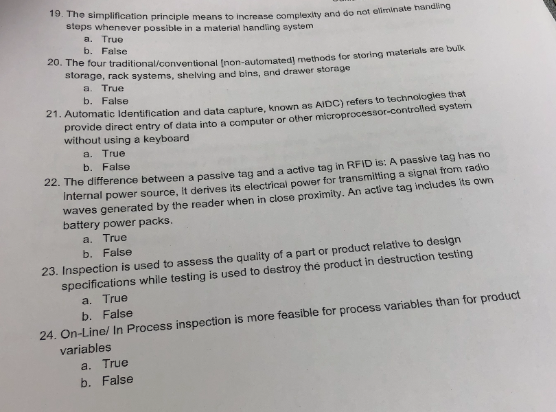 Solved 19. The simplification principle means to increase | Chegg.com
