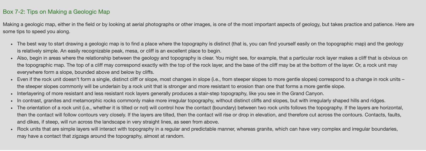 Module 7. Mapping Painted Canyon Name Topographic Map | Chegg.com
